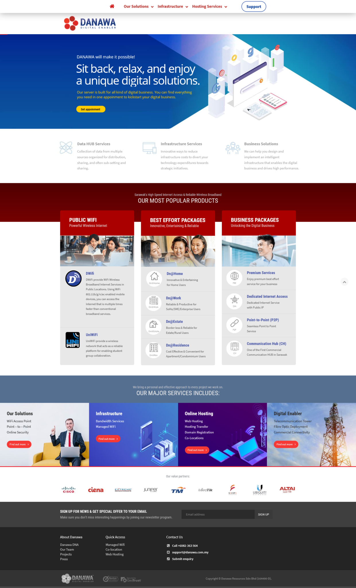 Web Design Service for DANAWA Technology