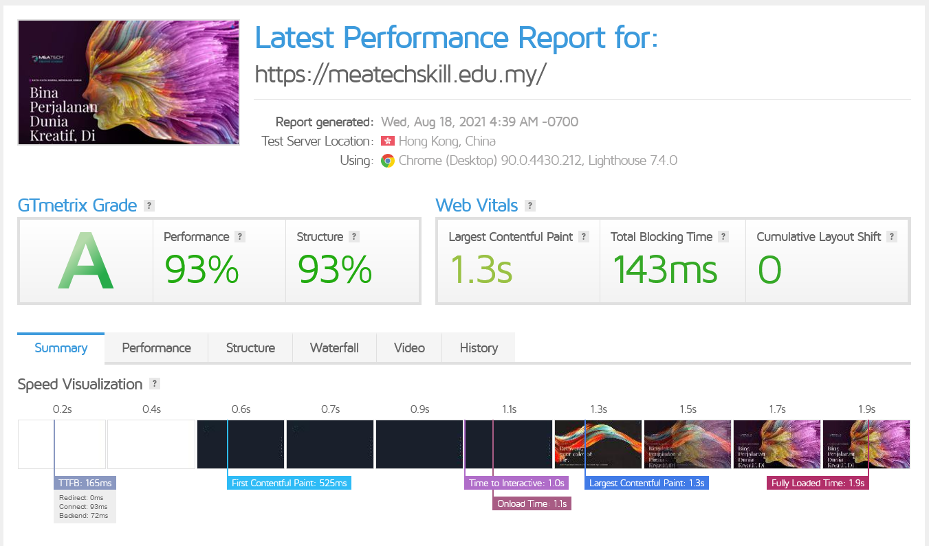 Web Design Service for Meatech Skill Academy