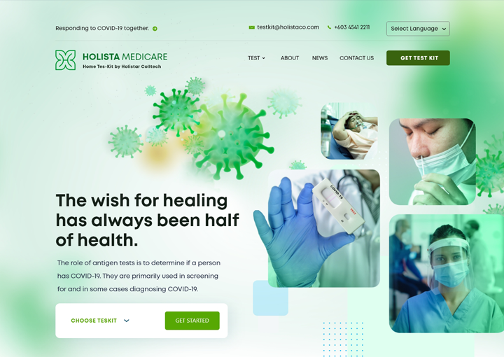 Holista Colltech - by Freelance Web Designer Malaysia