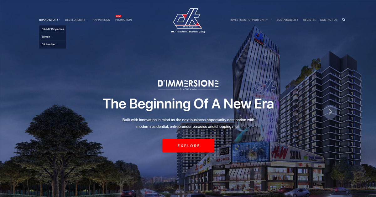 Web Design Service for DK Properties