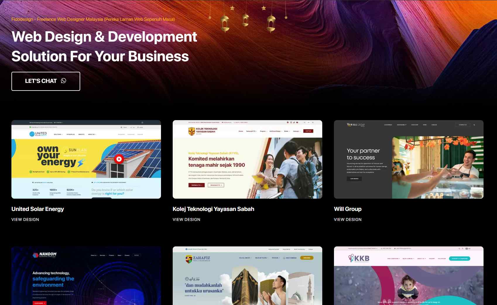 Freelance Web Designer Malaysia - Pereka Laman Web